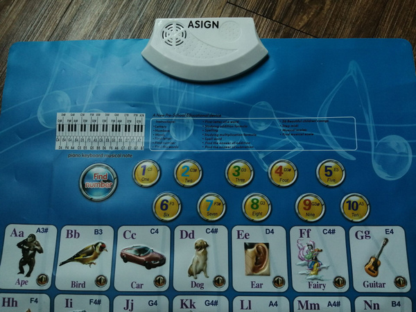 ASIGN Electronic Talking Poster Interactive Alphabet Wall Chart for ...