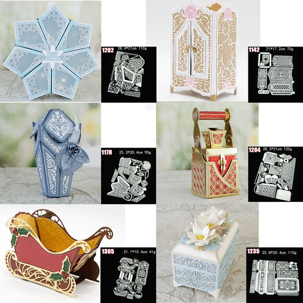 Candy Box Metal Cutting Dies for Scrapbooking Stencils Candy Box DIY ...