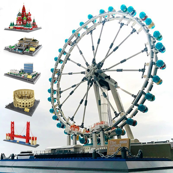 1500pcs World Landmarks Architecture Brick Modular Building Blocks Set ...