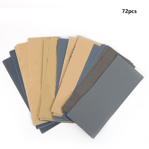 Sandpaper, 72pcs 400 # -3000 # (Mesh) Sandpaper Set Sanding Paper ...