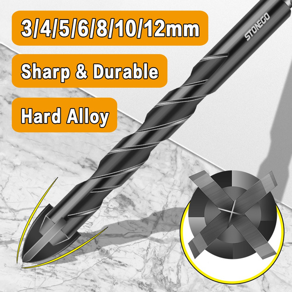 1PC/7PCS Cross Hex Tile Bits Glass Drill Bit Ceramic Concrete Hole ...