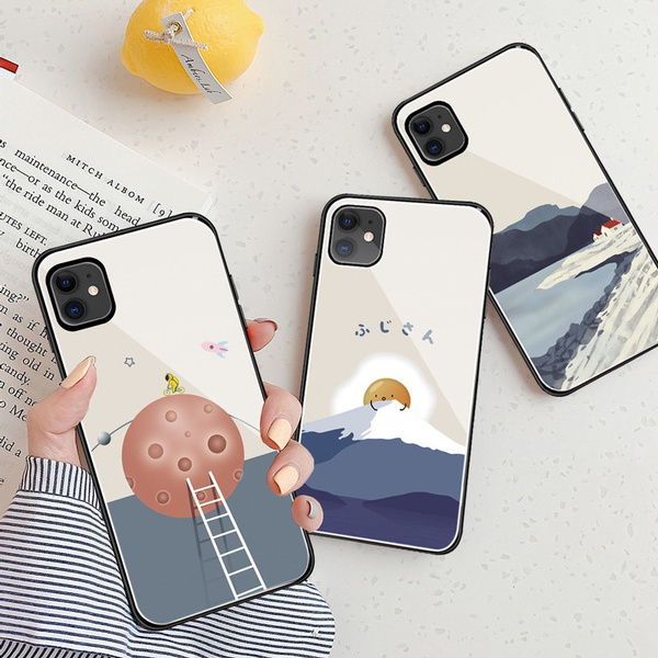 Snow Mountain Stained Glass Anti-scratch Phone Case for iPhone 12 Mini ...