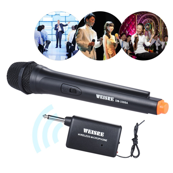 Wireless Handheld Unidirectional Dynamic Microphone Voice Amplifier for ...