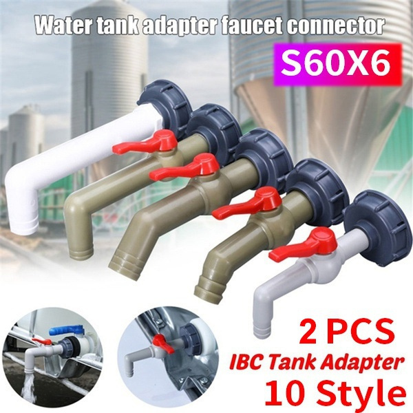 Plastic IBC Tank Adapter Garden Hose Connector Water Tank Extended ...