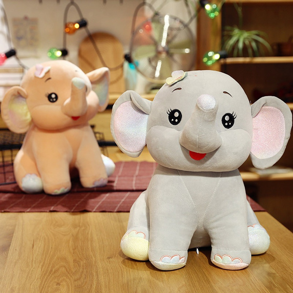 Elephant plush toy doll elephant pillow children's dolls pose to give ...