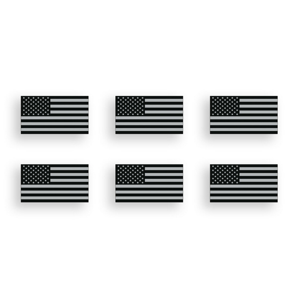 6 Mini USA Flag Stickers Decal Patriotic American Cup Phone Tag Helmet ...