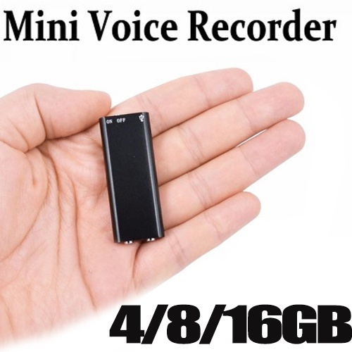 4/8/16/32GB Mini Voice Listening Device Digital Voice Activated ...