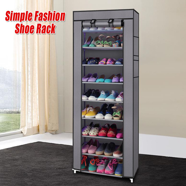 10-layer Combination Shoe Rack Dustproof Storage Shoe Cabinet School ...