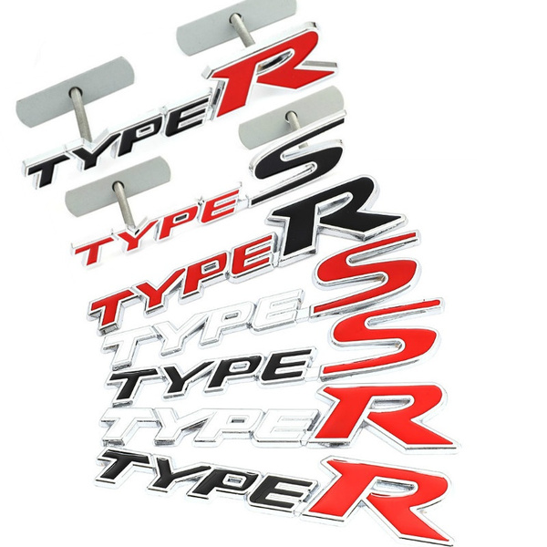 3D Metal Sticker Car Front Grille Auto Emblem Badge Decals for Honda ...