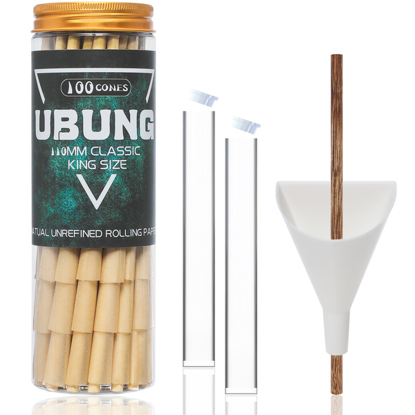 UBUNG | 100 Pack | King Size Pre Rolled Cones | Classic 110 MM Cones ...