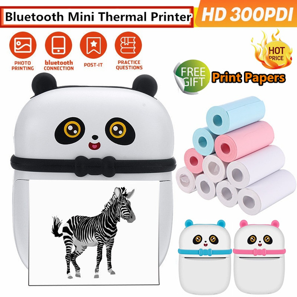 Mini Portable Thermal Printer Paper Photo Pocket Thermal Printer 57 mm ...