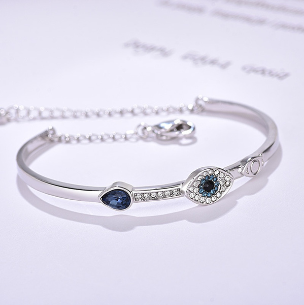 Vintage Demon Eye Evil Eye Bracelet Fashion Simple Rose Gold Demon ...
