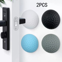 2Pcs Door Stopper Soft Rubber Protect The Wall Self Adhesive Door ...
