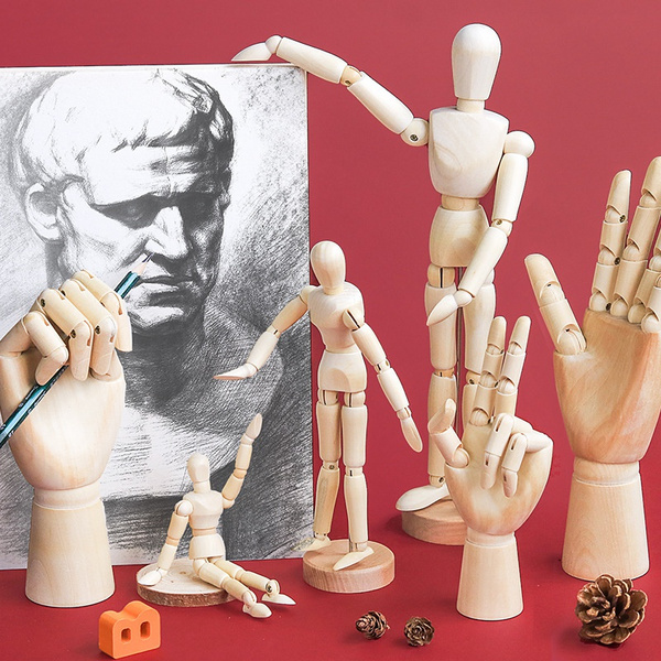 Wooden doll sketch painting sketch joint human model wooden animation ...