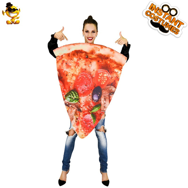Pizza Costume Adult Cosplay Men Pizza Slice Costume Halloween Couples ...