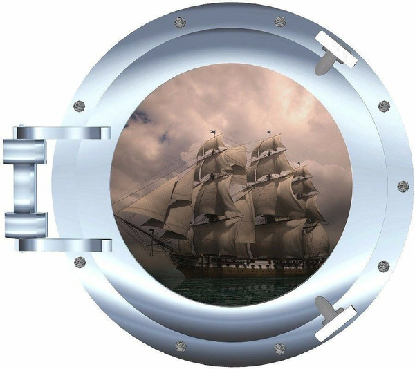 Pirate ship porthole decal Camper RV motor home mural graphic | Wish
