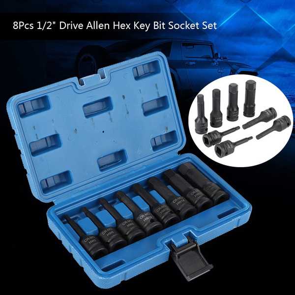 8Pcs 1/2\" Inch Drive Air Allen Hex Key Bit Socket Set H5-H19 | Wish