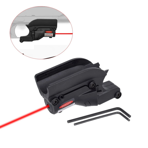 Red Laser Sight for 1911 Pistol Mounted on Trigger Guard with Lateral ...