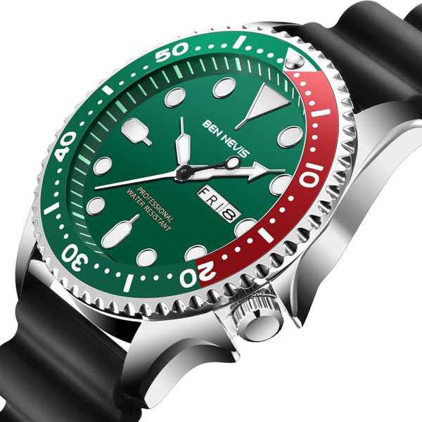 Men's Watches Fashion Quartz Watch with Date Military Watch Waterproof ...