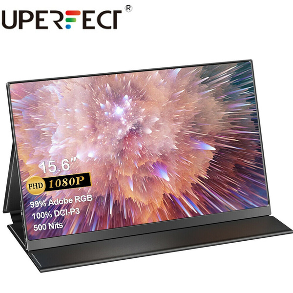 UPERFECT 15.6" DCI- P3 100% RGB 1080P Monitor Full HD High Brightness ...