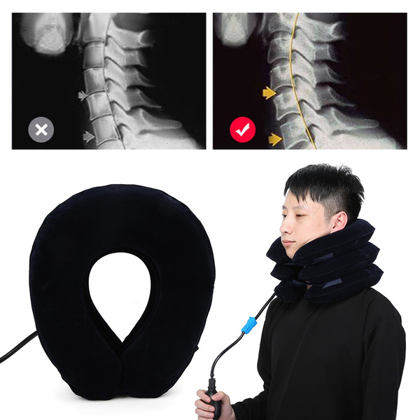 Cervical Neck Traction Device Inflatable Collar Brace for Neck ...