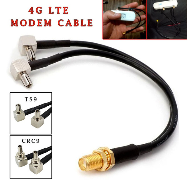 15cm 4G LTE Modem Cable Sma Female to Y Type TS9 CRC9 Angle Male ...