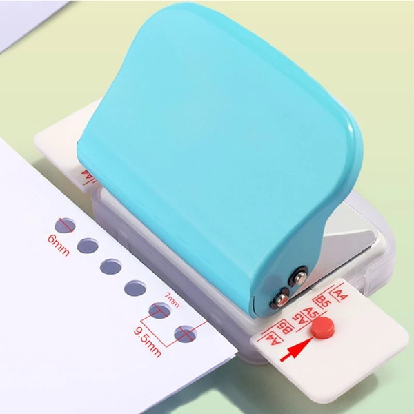Mini Paper Hole Puncher DIY A4 B5 A5 Loose Leaf Bind Hole Punch Mannual ...