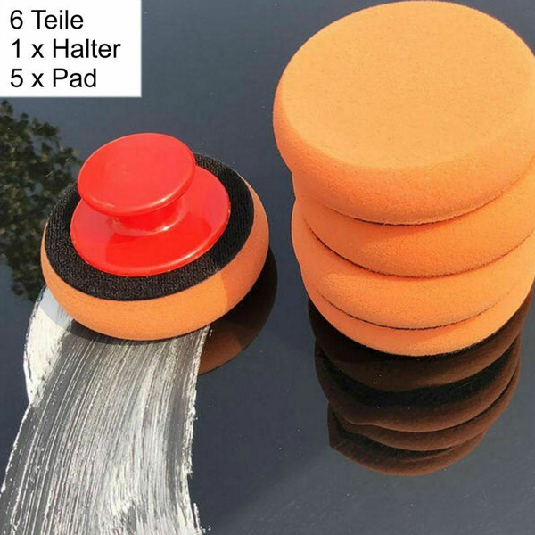 6Pcs/Set 4 Inch/100MM Buffing Polishing Pad Flat Sponge Buffing ...