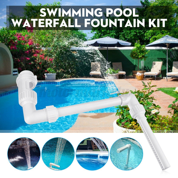 Pool Waterfall Spray Pond Fountain Water Fun Sprinklers Above In Ground ...
