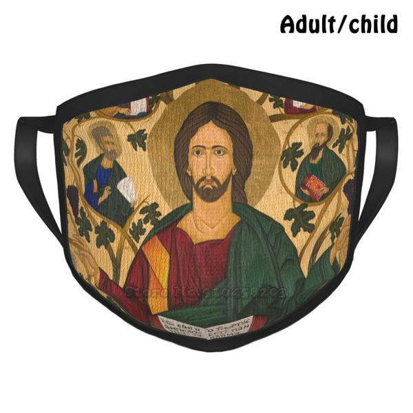 Dust Mask With 6 filters Ambelos Jesus Custom Design Face Mask For ...