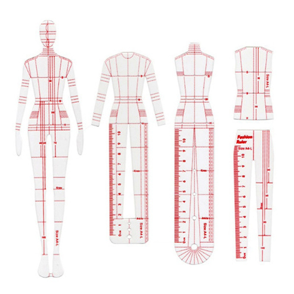 Fashion Drawing Ruler Figure Drawing Template for Fashion Design Sketch ...