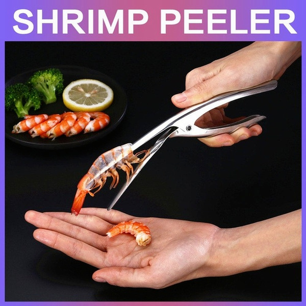 2021 NEW Stainless Steel Shrimp Peeler Prawn Shrimp Deveiner Fishing ...