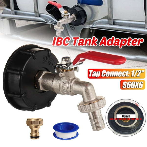 1/2" IBC Tank Tap Adapter Coarse Thread Connector Replacement Valve ...