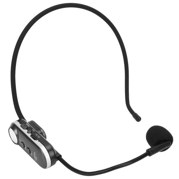 Wireless Microphone Headset Built-in Battery Rechargeable Loudspeaker ...