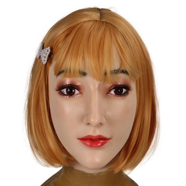 Realistic Silicone Head Masks Alice Props for Crossdresser Transvestite ...