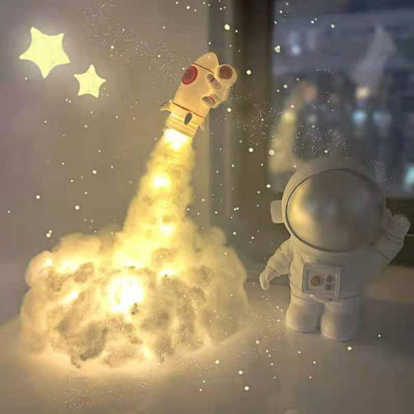 Clouds Rocket Night Light Exquisite Handmade Colorful DIY Material ...