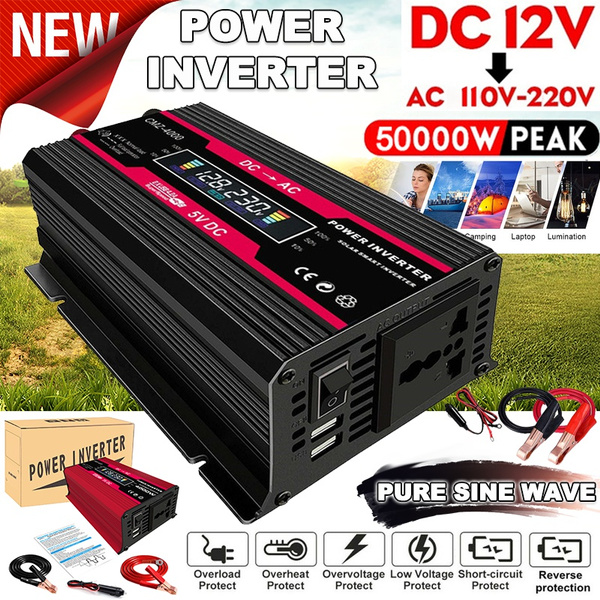 New!50000W Pure Sine Wave Power Inverter DC12V/24V to AC 110V/220V ... New!50000W Pure Sine Wave Power Inverter DC12V/24V to AC 110V/220V ...