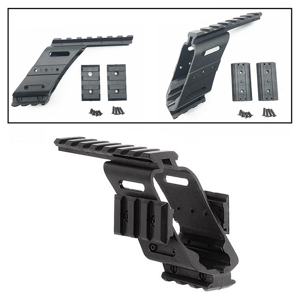 Tactical Toy Gun Pistol Plastic Polymer Base Quad Rail Mount for G17/P1 ...