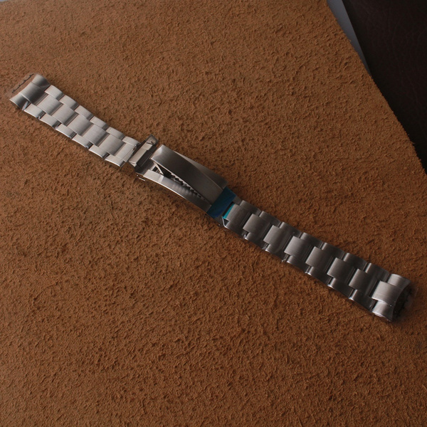 20mm 21mm 316L Silver Solid links Special Stainless steel Watches Bands ...