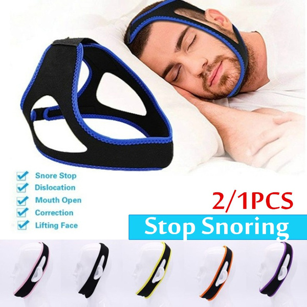 Snore Stop Belt Anti Snoring Cpap Chin Strap Sleep Apnea Jaw Solution ...