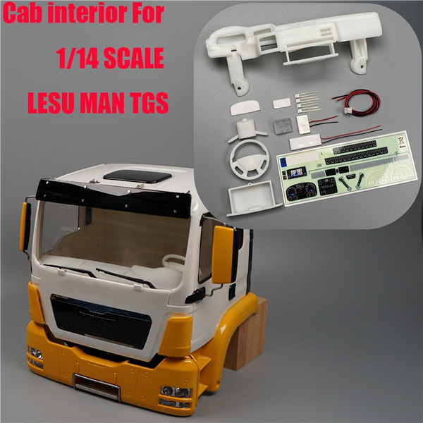 1/14 Remote Control LESU MAN TGS Tractor Truck Central Control Bridge ...
