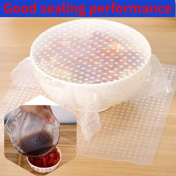 Food Grade Keeping Food Hygienic Wrap Reusable High Stretch Silicone ...