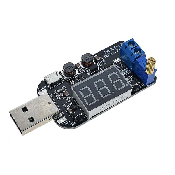 Micro DPL With current USB LED Voltmeter Step-Down Power Module Voltage ...