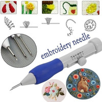 ABS Plastic DIY Magic Embroidery Pen Set DIY 1.3mm 1.6mm 2.2mm Punch ...