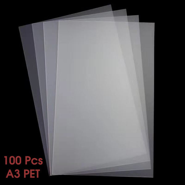 100PC A3 PET Transfer Film For Direct Transfer Film Printing For DTF Ink Printing PET Film ...