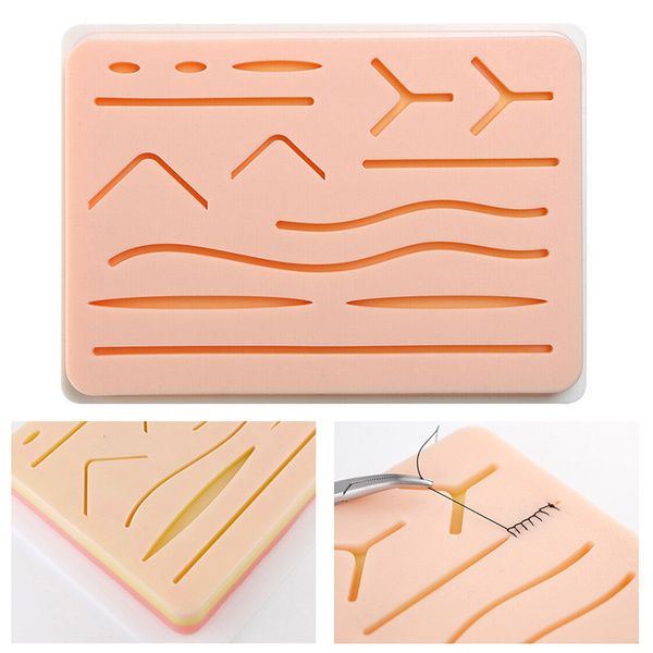 2021 New 3 Layers Suturing Practice Surgical Training Suture Pad Human ...