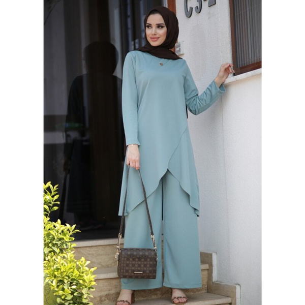 Muslim Woman's Clothing Dress Hijabi Suit European Clothing turkish ...