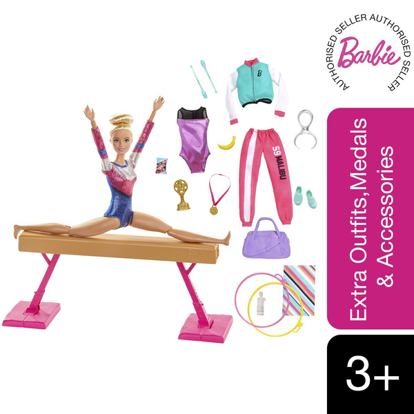 Barbie® Gymnast Playset, Dolls with Accessories | Wish