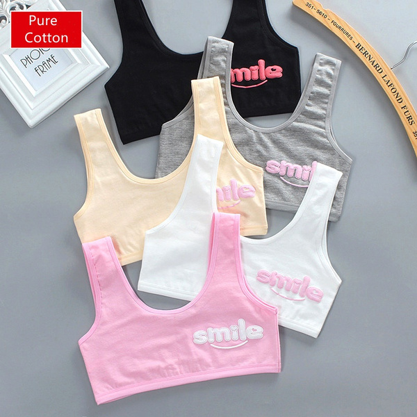 Girls Bra 7-14 Years old Children's Developmental Vest Underwear Double ...