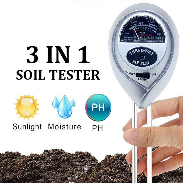 3 in 1 Garden Plant Crop Flower PH Level Tester Detector Monitor ...